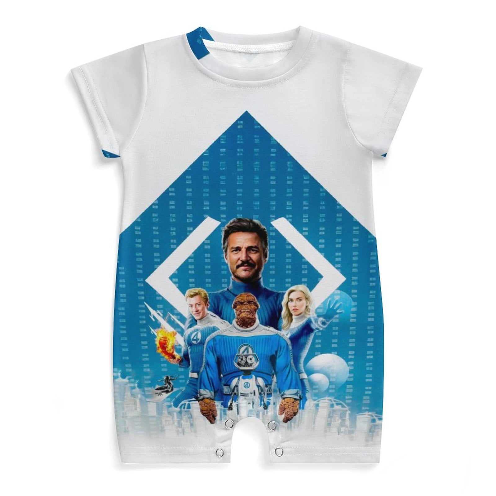 Fantas-tic F-ou Baby Romper Shorts Jumpsuit Summer Outfit Trendy Clothes Cute Clothing - Walmart.com