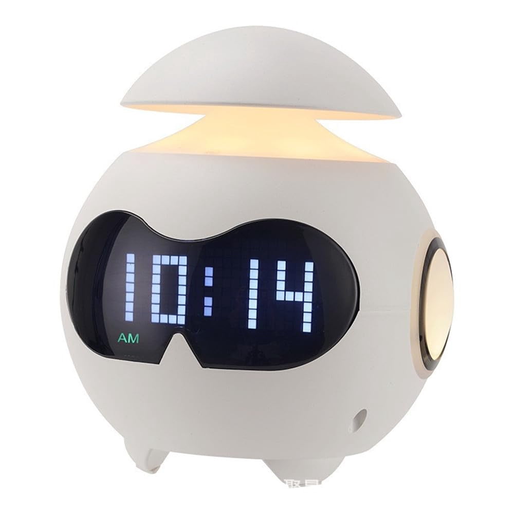 Fantasee Kids Alarm Clock USB Powered Wake Up Alarm Clock with Emoji ...