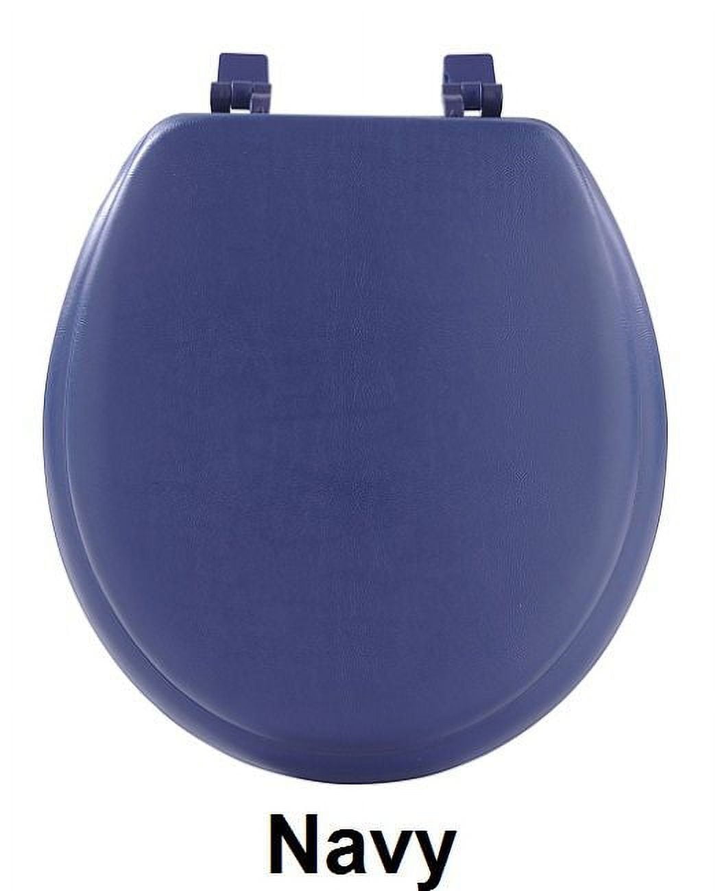 Fantasia 17 Inch Navy Soft Standard Vinyl Toilet Seat - Walmart.com