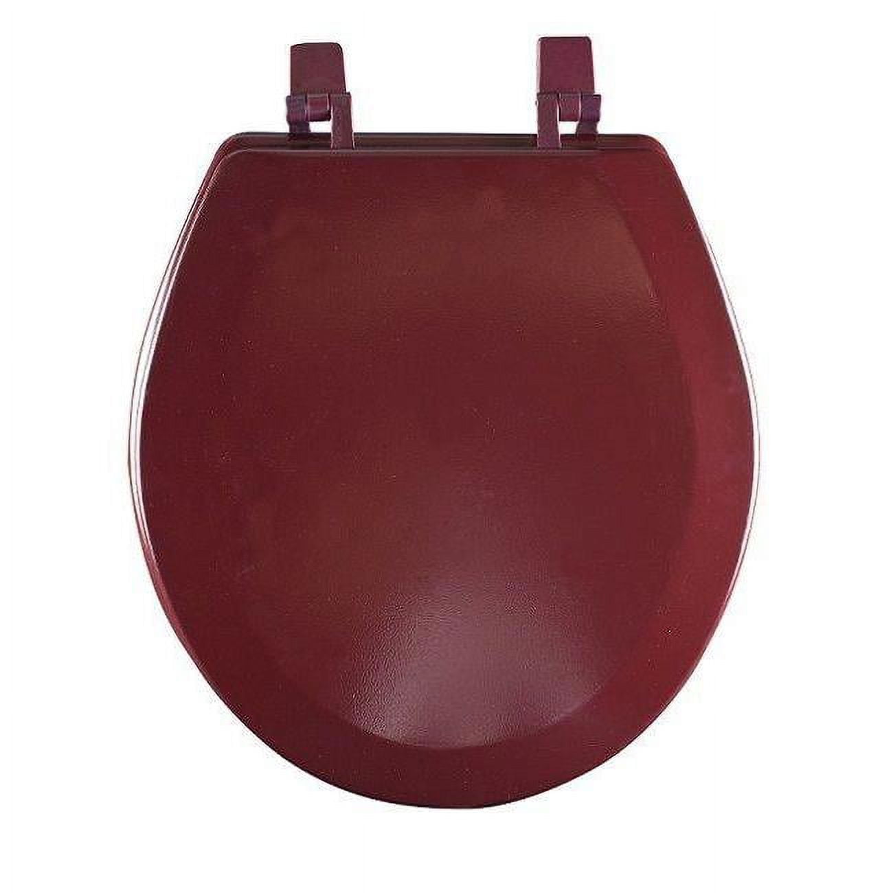 Fantasia Burgundy Standard Wood Toilet Seat, 17 in. - Walmart.com