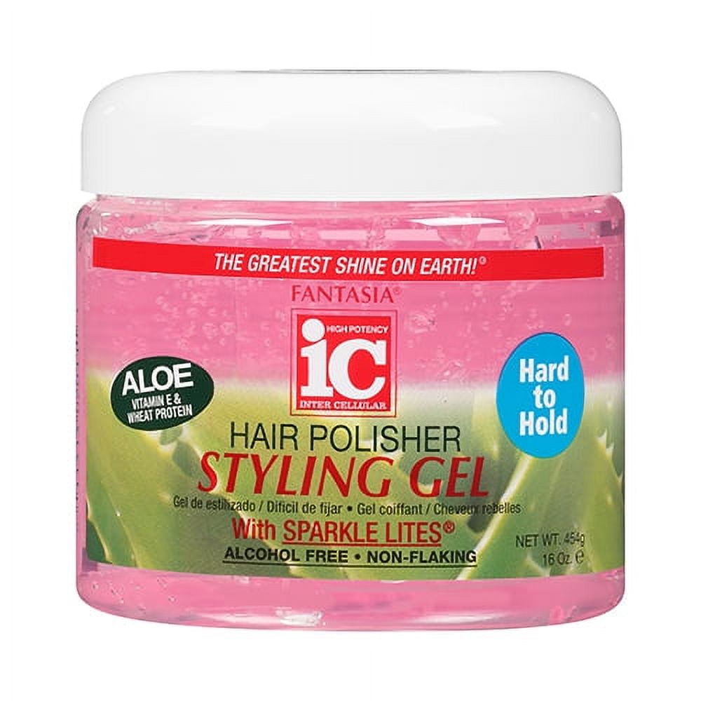 Fantasia Hair Polisher Styling Gel with Sparkles Lites, Hard to Hold ...