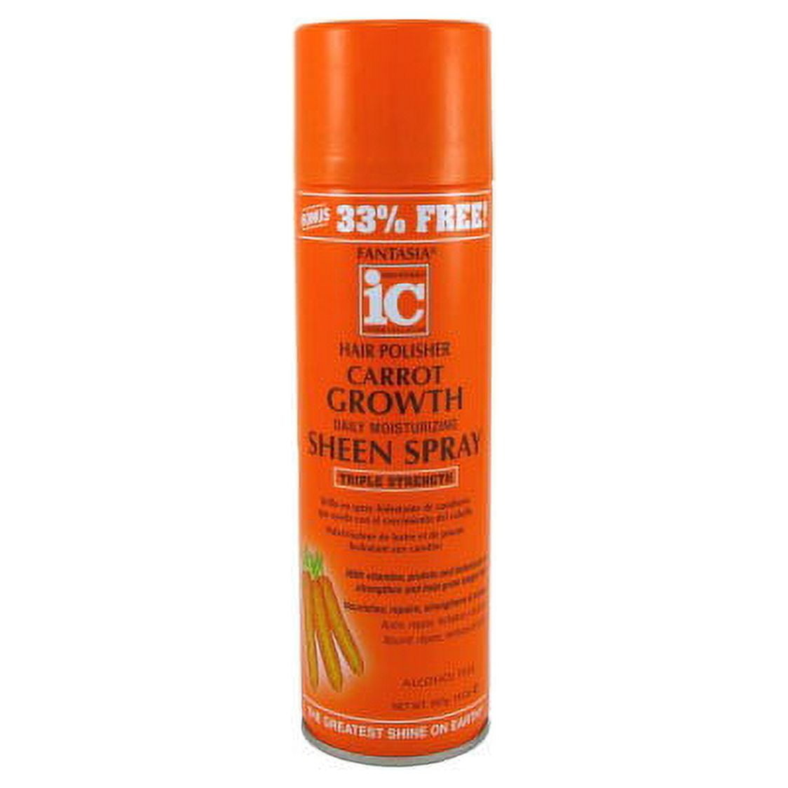 Fantasia IC Hair Polisher Carrot Oil Sheen Spray, 14 Oz, Pack of 3 ...