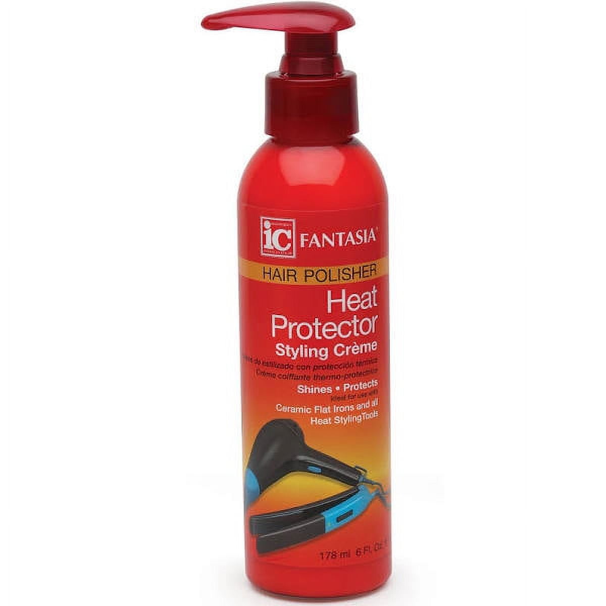 Fantasia IC Hair Polisher Heat Protector Styling Cream, 6 Oz,Pack of 12 ...