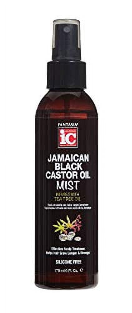 Fantasia IC Jamaican Black Castor Oil Mist infused with Tea Tree Oil, 6 ...