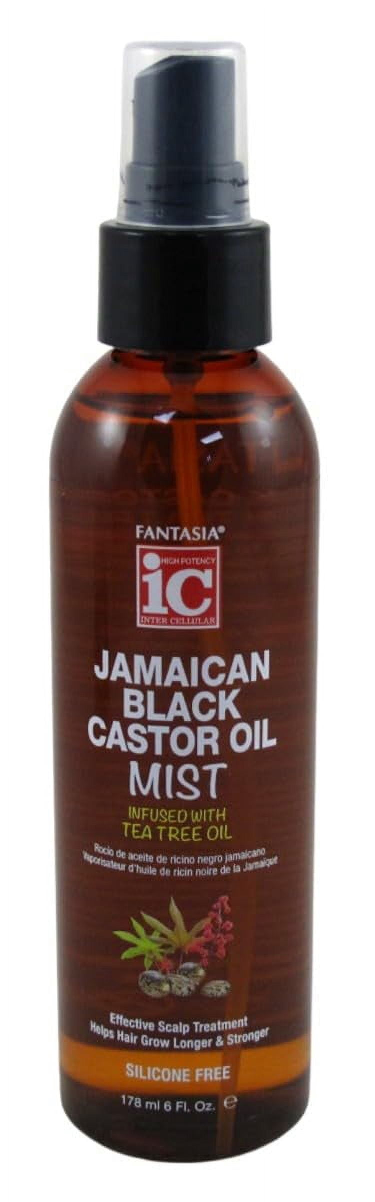 Fantasia IC Jamaican Black Castor Oil Mist infused with Tea Tree Oil, 6 ...