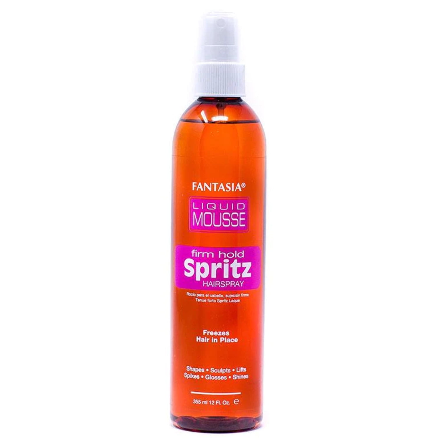 Fantasia Liquid Mousse Spritz 2 oz, Fast Drying Hair Spray - Walmart.com