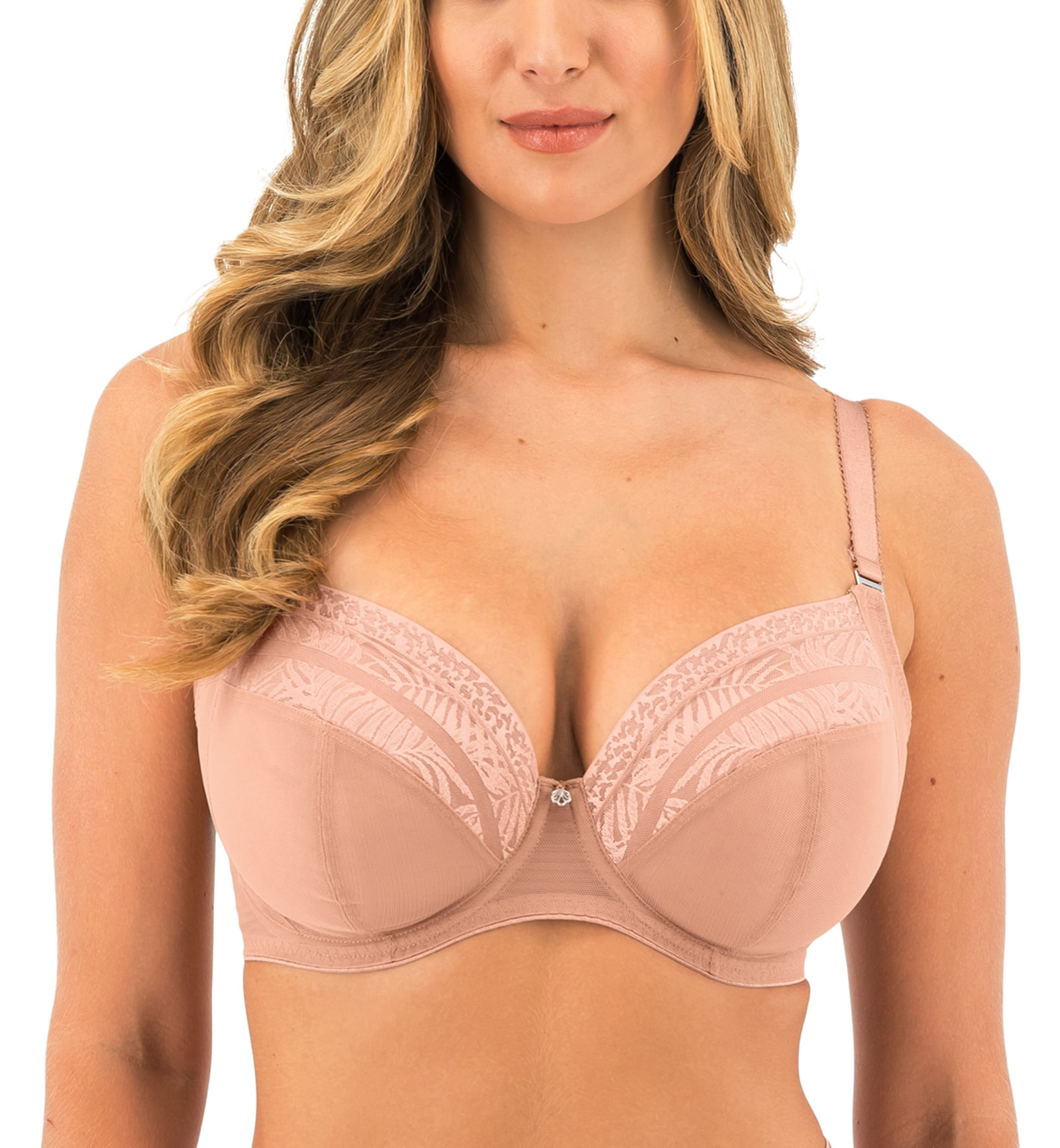 Fantasie Devote Side Support Plunge Underwire Bra (102436),36GG,Cafe Au Lait - Walmart.com