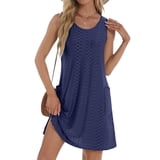 Fantaslook Eyelet Summer Dresses, Sleeveless Beach Tank Sundress with ...