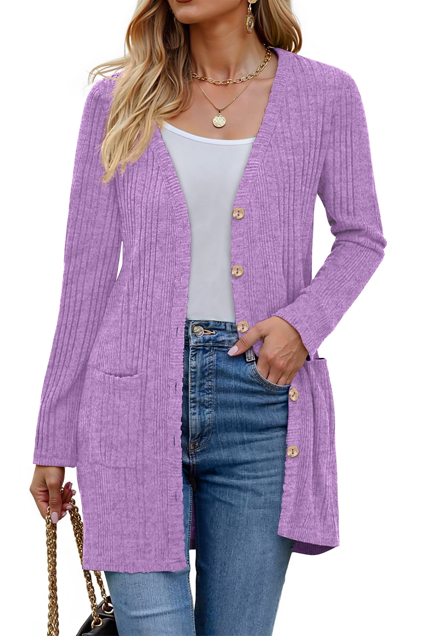 Fantaslook Fall Cardigan for Women Long Sleeve Open Front Cardigan ...