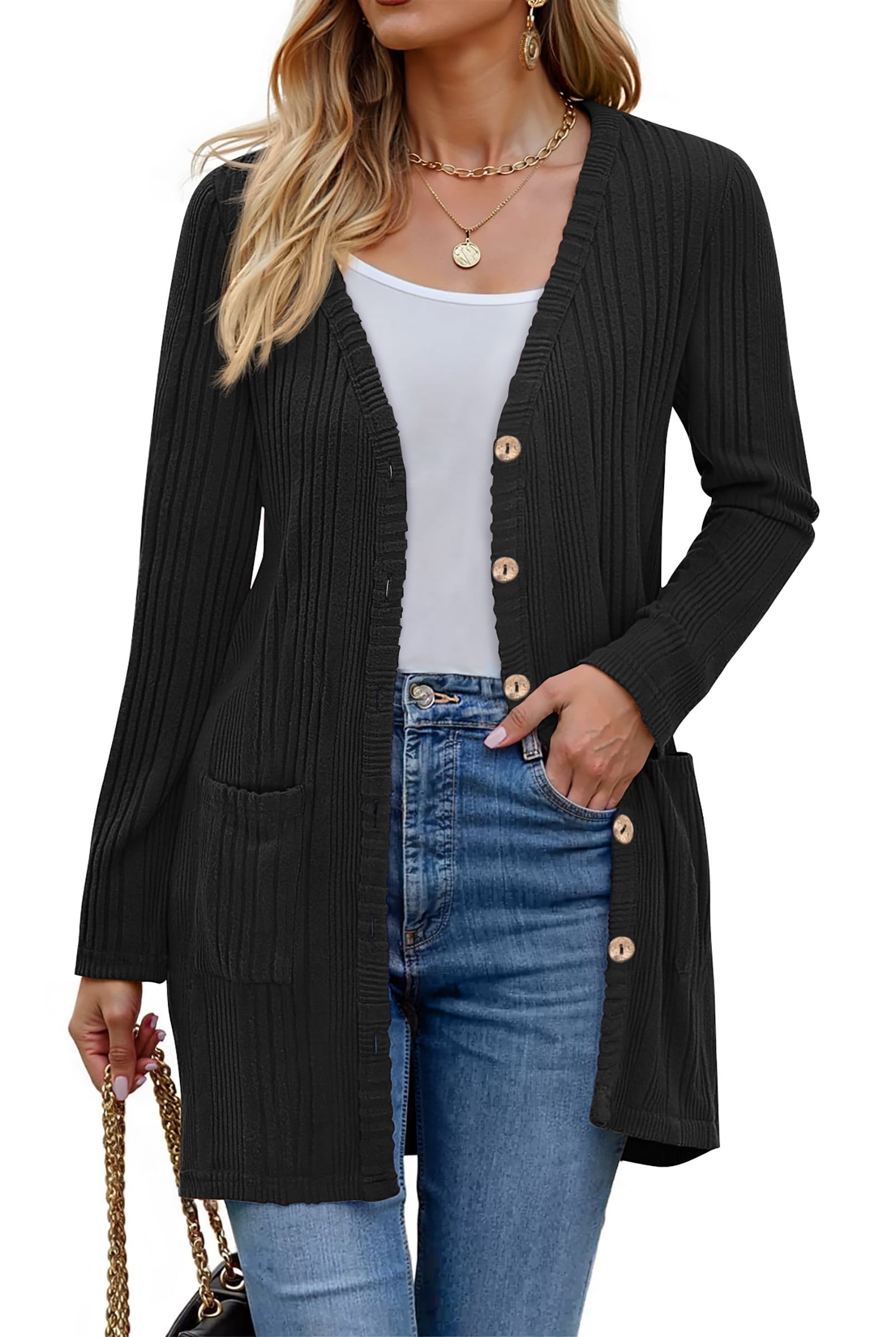 Fantaslook Fall Cardigan for Women Long Sleeve Open Front Cardigan ...