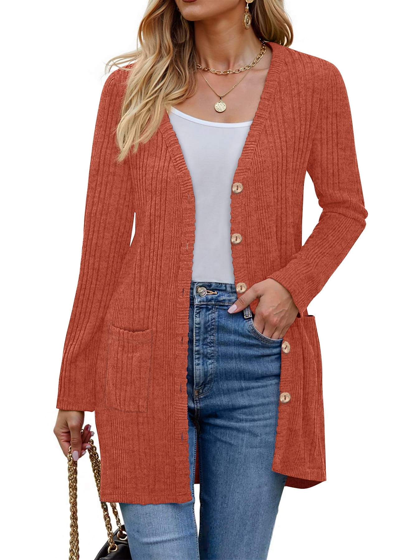 Fantaslook Fall Cardigan for Women Long Sleeve Open Front Cardigan ...