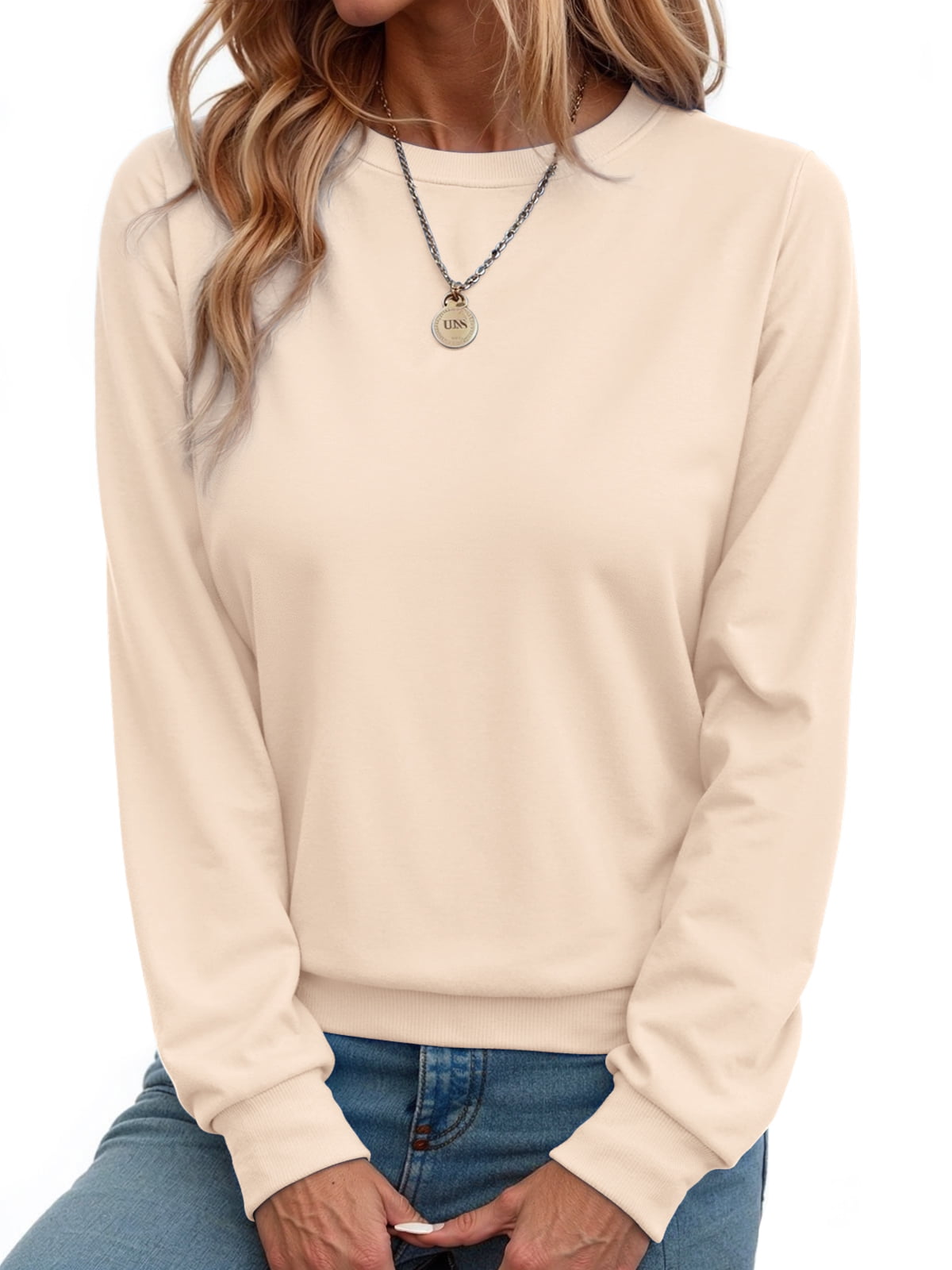 Fantaslook Fall Sweatshirts for Women Crewneck Long Sleeve Shirts ...