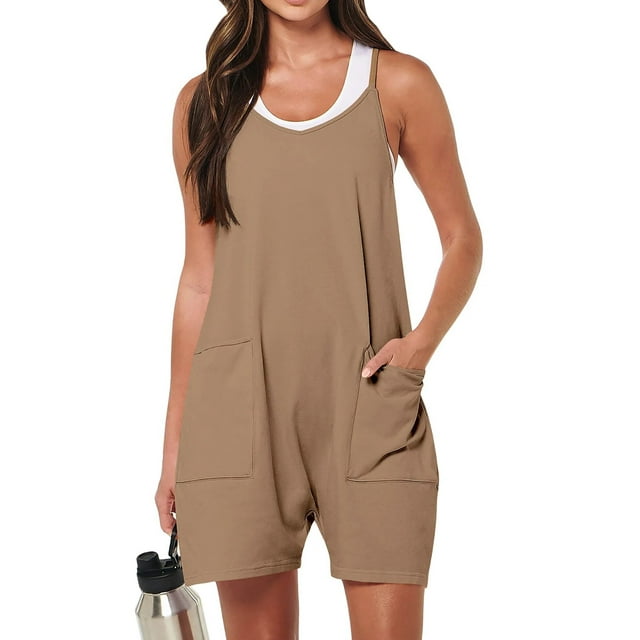 Fantaslook BAGGY Women's Summer Rompers: Loose Casual Jumpsuits with ...