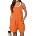 Fantaslook Jumpsuits for Women Casual Summer Rompers Sleeveless Loose ...