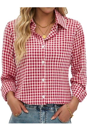 Women's Boyfriend Shirts in Stylish Fits and Colors at Walmart