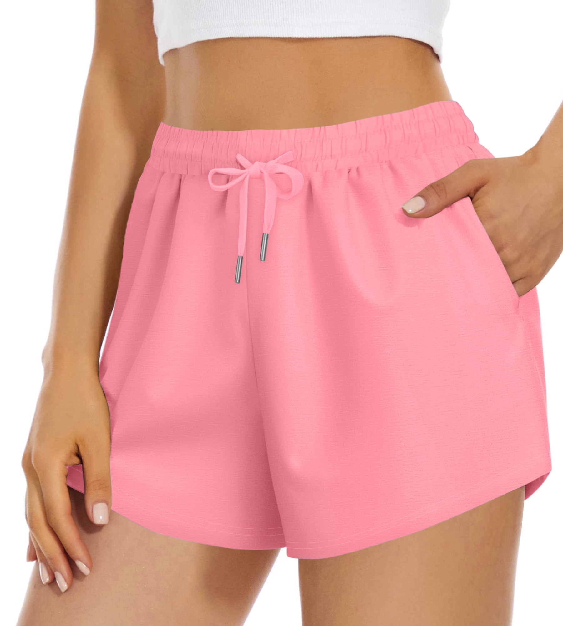 Fantaslook Womens Shorts High Waisted Athletic Shorts Casual Sweat ...