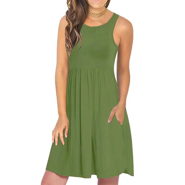 Fantaslook Summer Dresses for Women Casual Stretchy Sun Dress ...