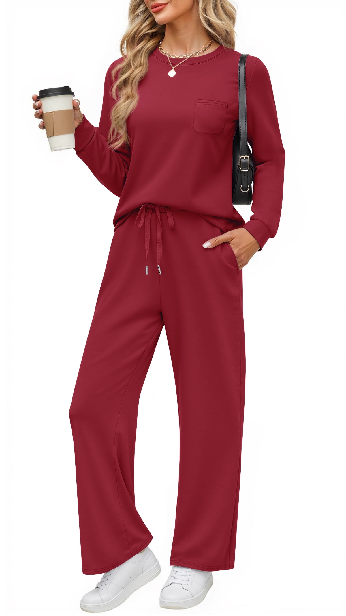 Fantaslook Two Piece Lounge Sets for Women Fall Outfits Long Sleeve ...