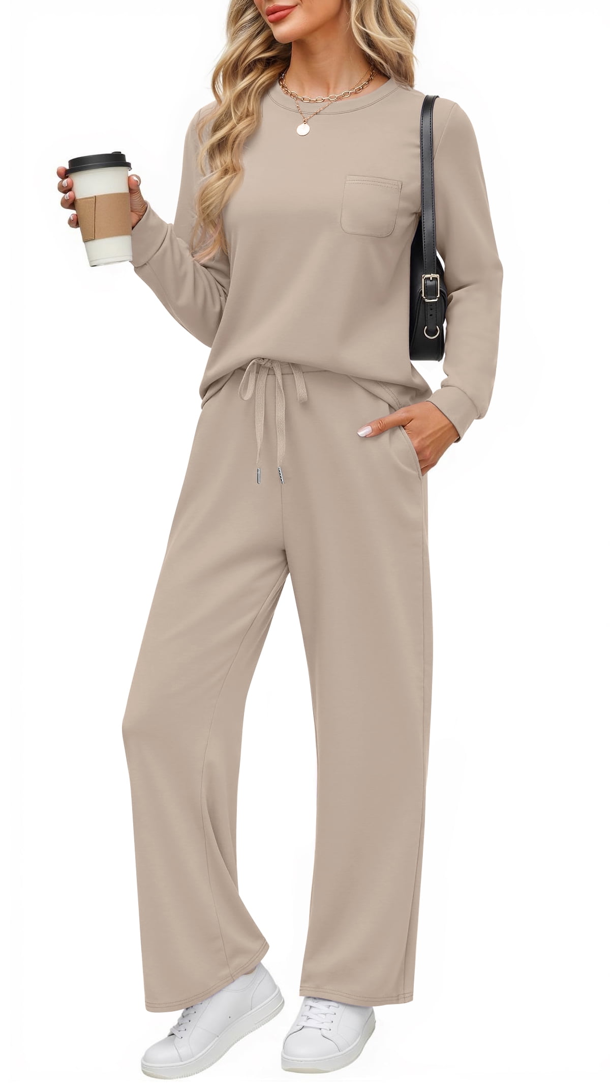 Fantaslook Two Piece Lounge Sets for Women Fall Outfits Long Sleeve ...