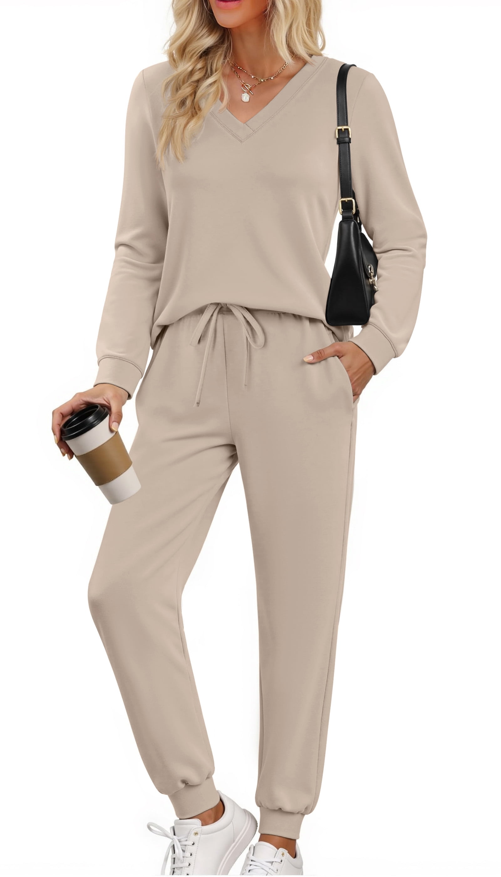 Fantaslook Two Piece Sets for Women Fall Outfits Fashion Lounge Sets V ...