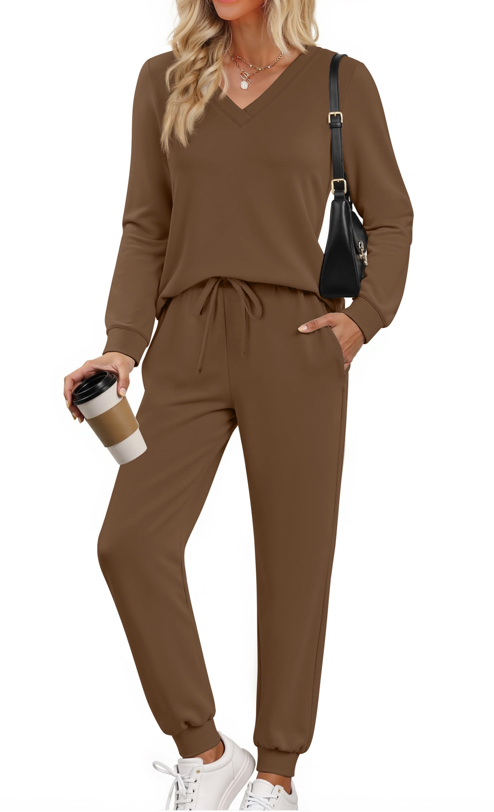 Fantaslook Two Piece Sets for Women Fall Outfits Fashion Lounge Sets V ...