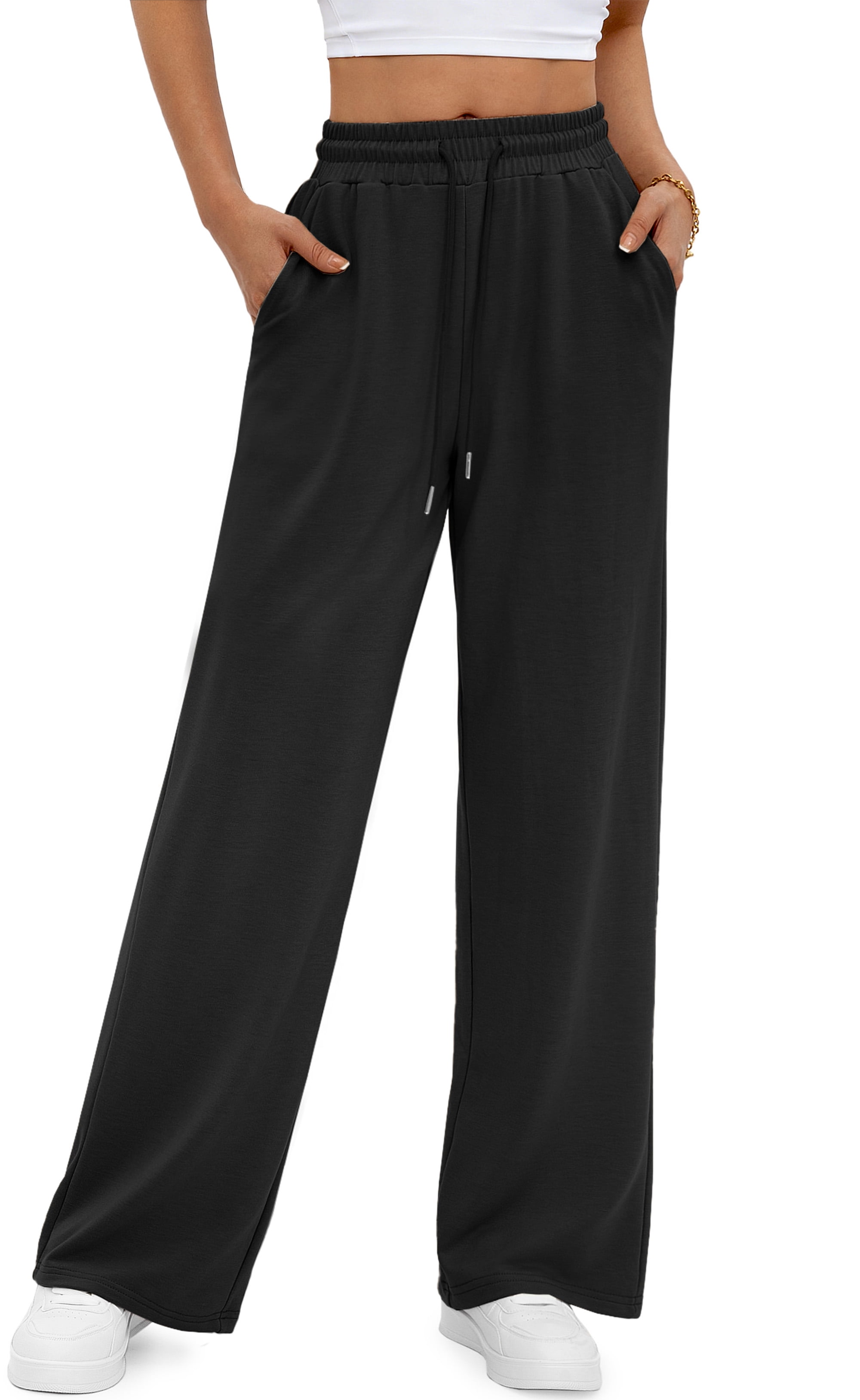 Fantaslook Wide Leg Sweatpants for Women Casual High Waisted Baggy ...