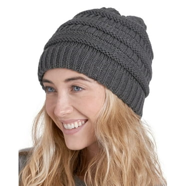 BRDFRL Womens Winter Hat - Warm Chunky Cable Knit Beanies - Winter ...