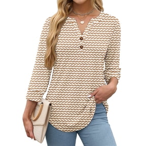 Fantaslook Womens Tops Long Sleeve V Neck Blouses Business Casual ...