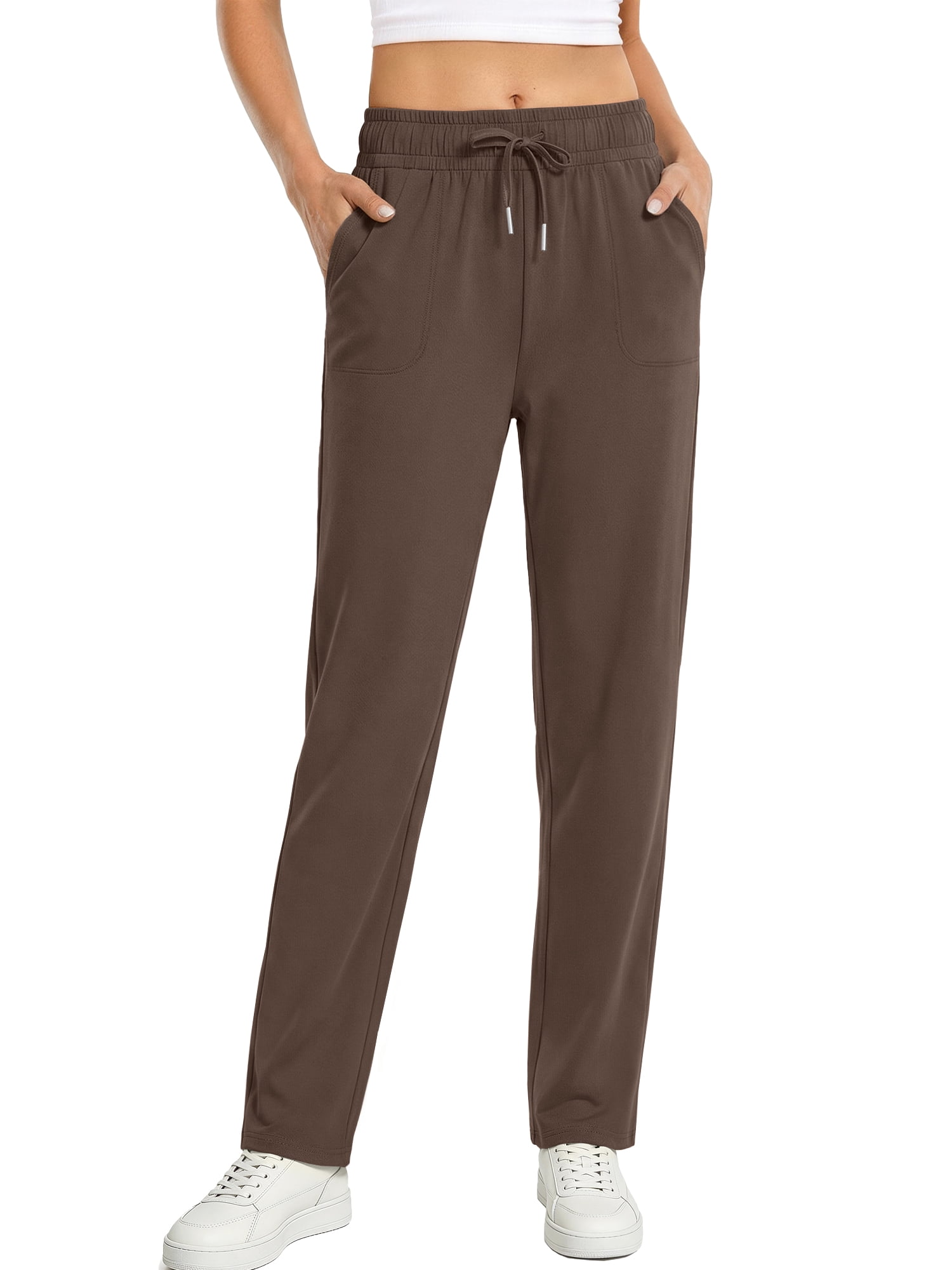 Fantaslook Womens Pants Stretch Knit Casual Lounge Pants Drawstring ...
