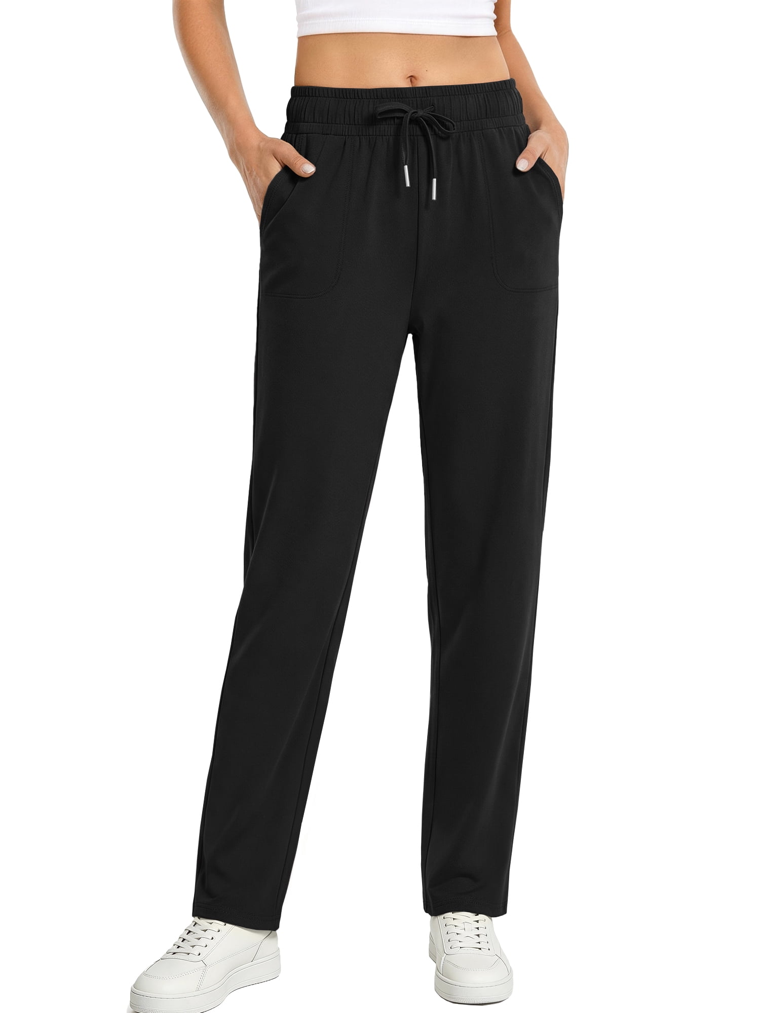 Fantaslook Womens Pants Stretch Knit Casual Lounge Pants Drawstring ...