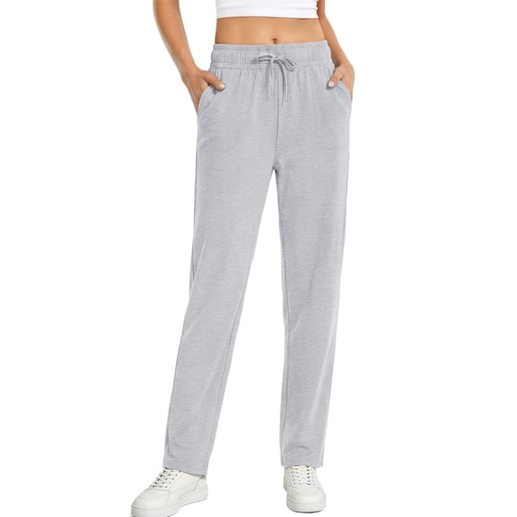Fantaslook Womens Pants Stretch Knit Casual Lounge Pants Drawstring ...