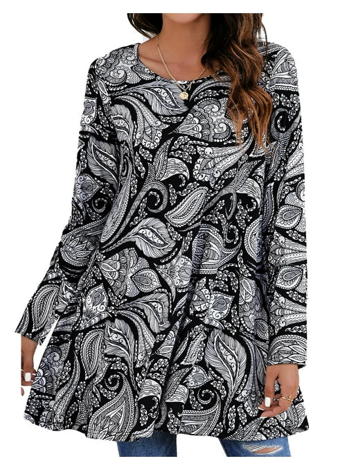 Annhoo Oversized Shirts for Women Fall Long Sleeve Lapel Button down ...