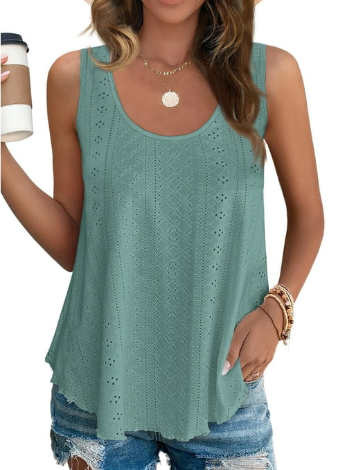 Npasoilc Summer Tops for Women 2024 Cotton And Linen Short Sleeve V ...