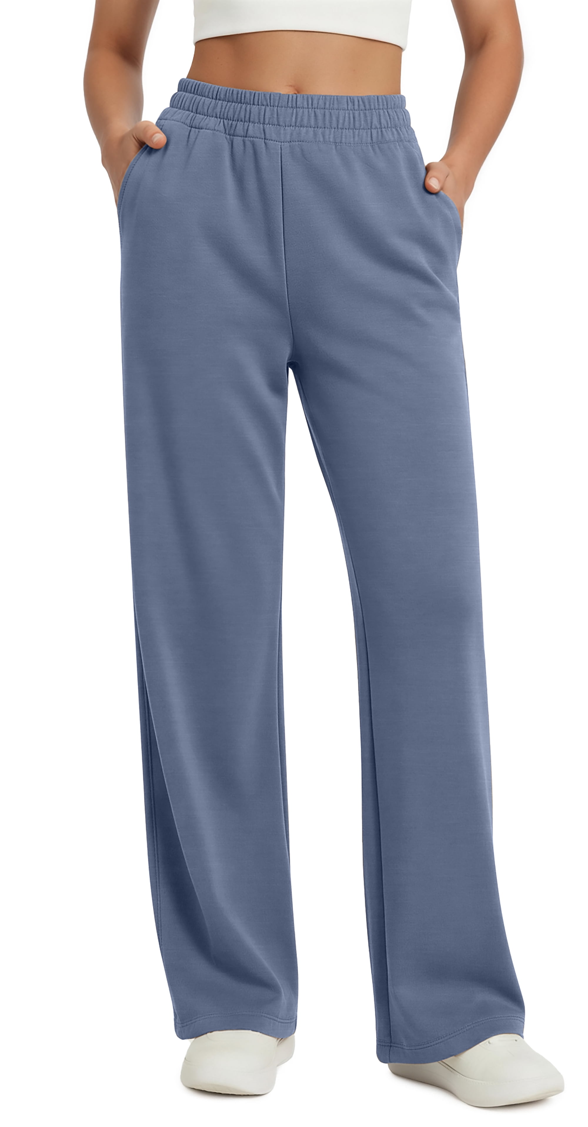 Fantaslook Womens Wide Leg Pants with Pockets High Waisted Casual ...