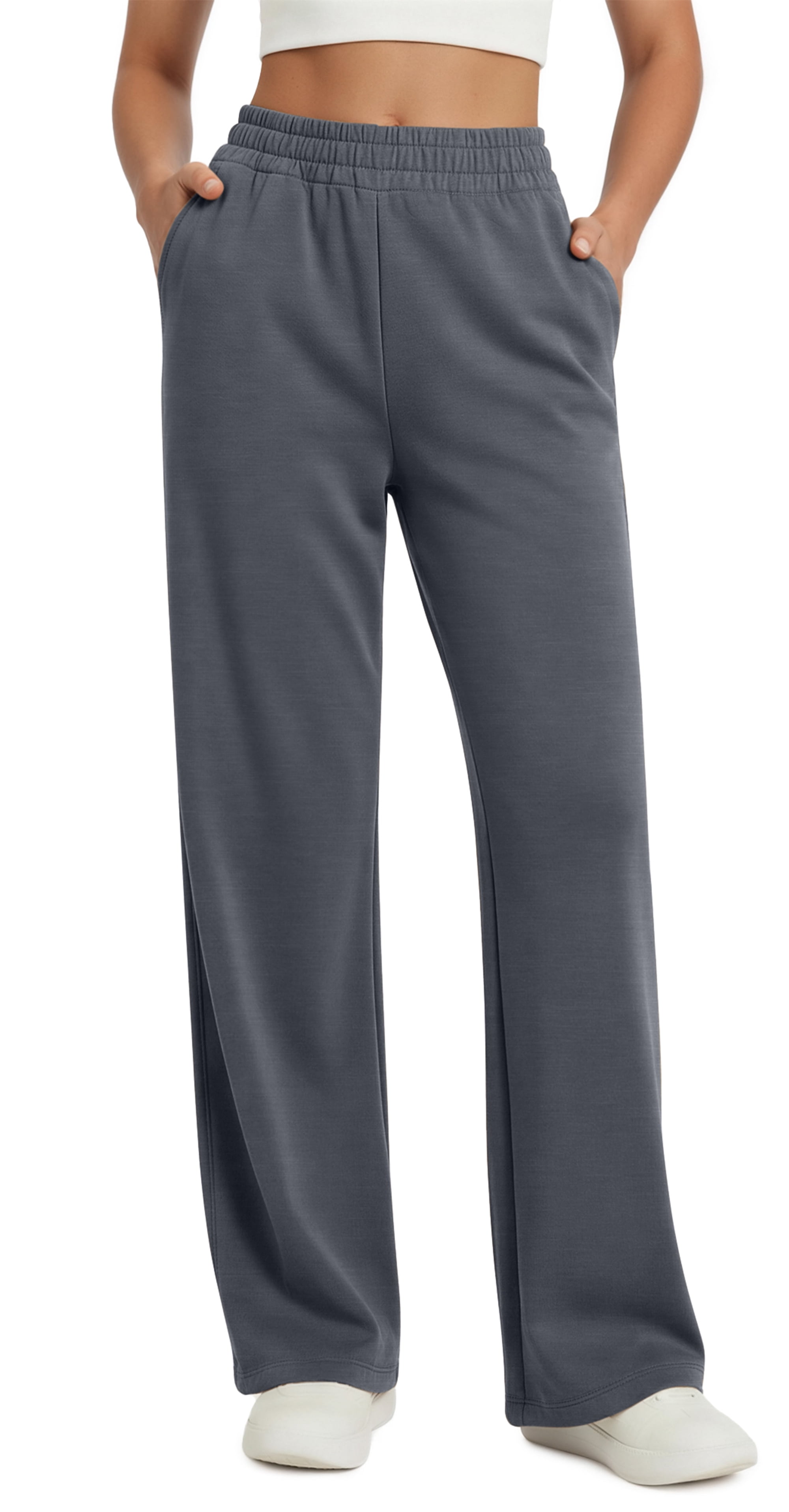 Fantaslook Womens Wide Leg Pants with Pockets High Waisted Casual ...