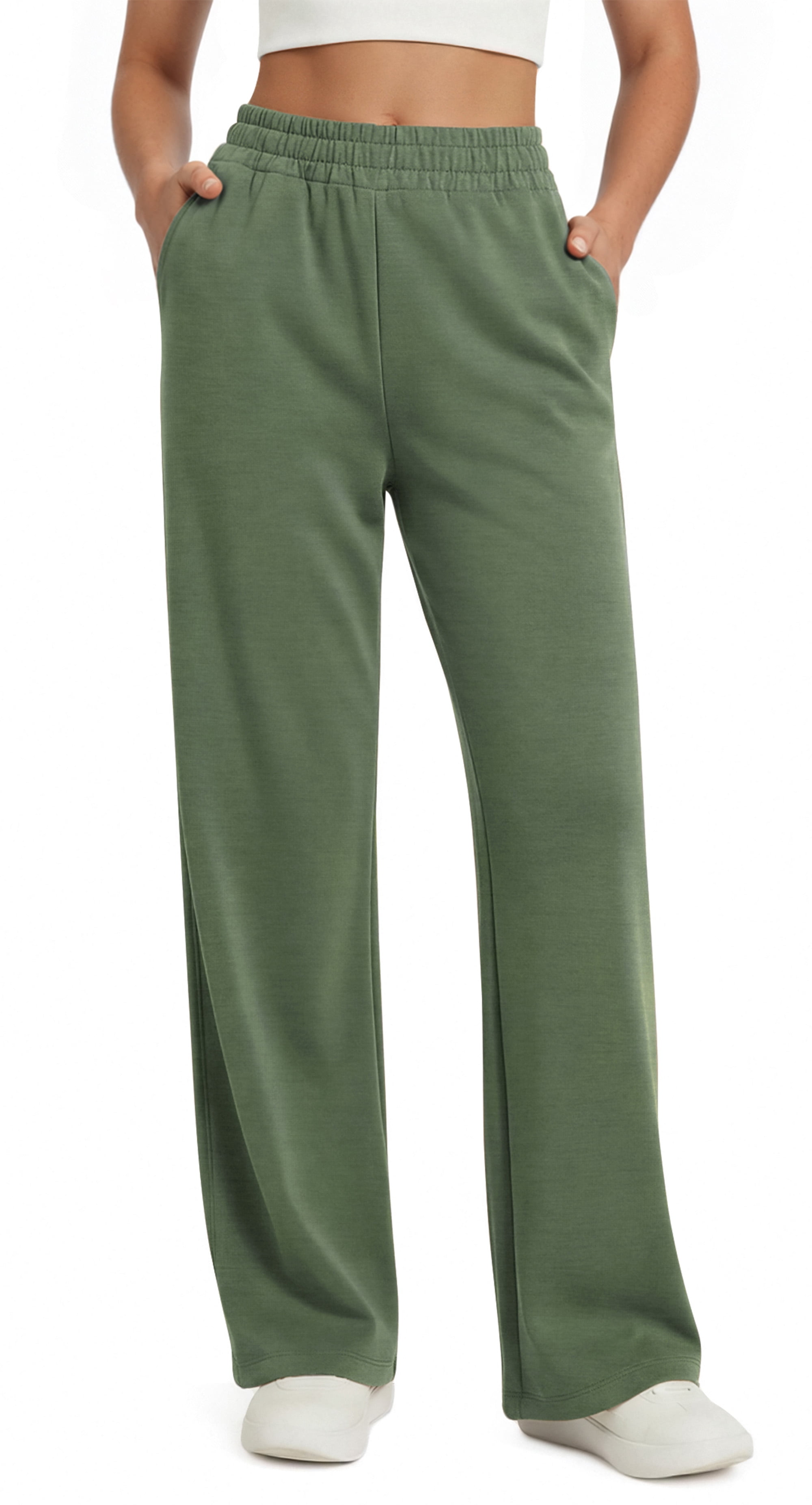 Fantaslook Womens Wide Leg Pants with Pockets High Waisted Casual ...