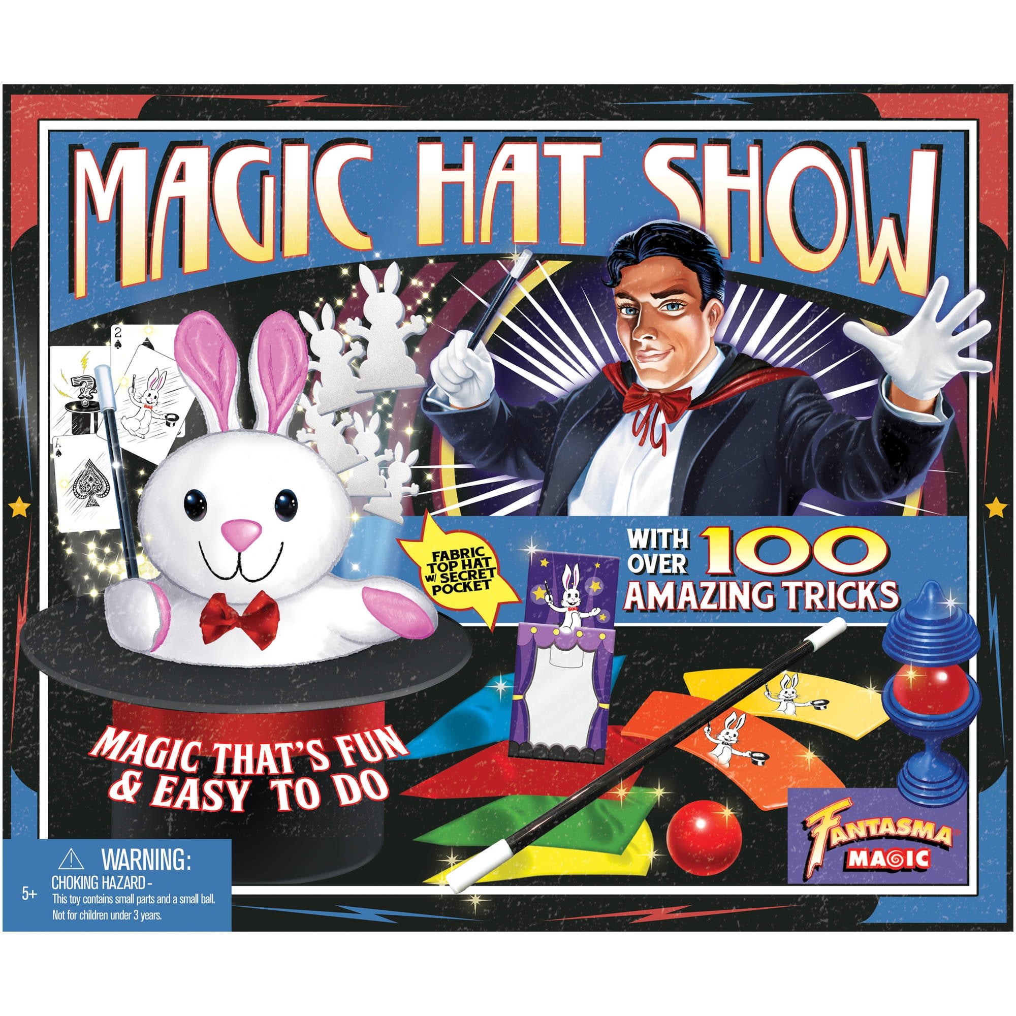 Fantasma Magic 100 Tricks Retro Magic Hat Show - Walmart.com