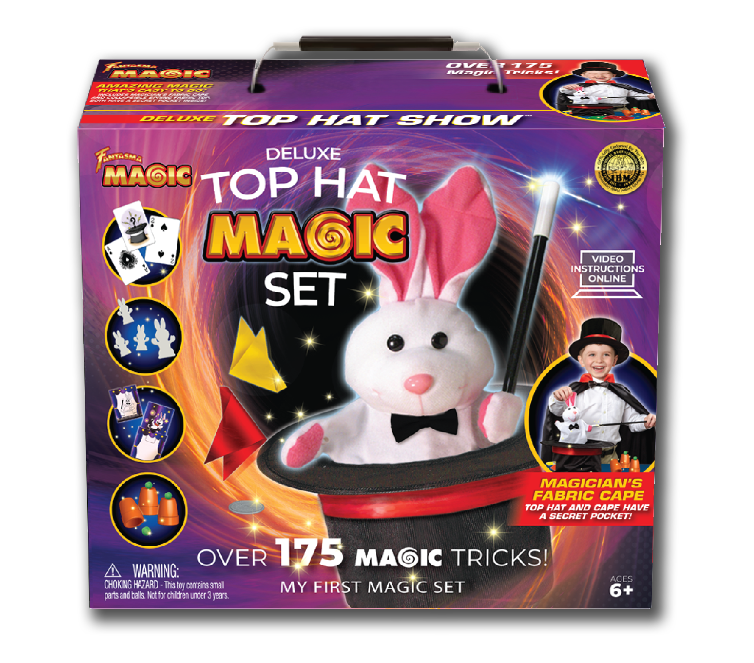 Fantasma Kids Magician Top Hat Magic Show - 175+ Fantastic Tricks ...