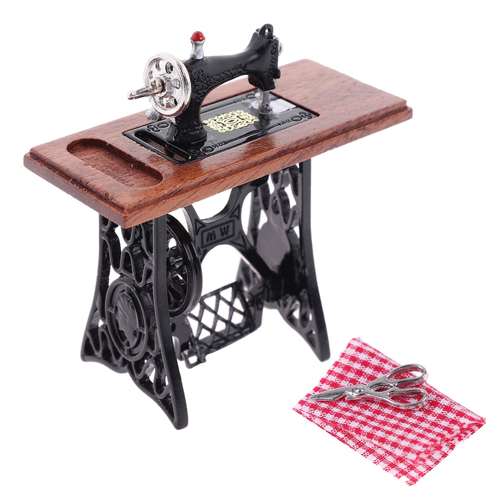 Fantasook Miniature Crafting Set With 1/12 Scale Sewing Machine And ...