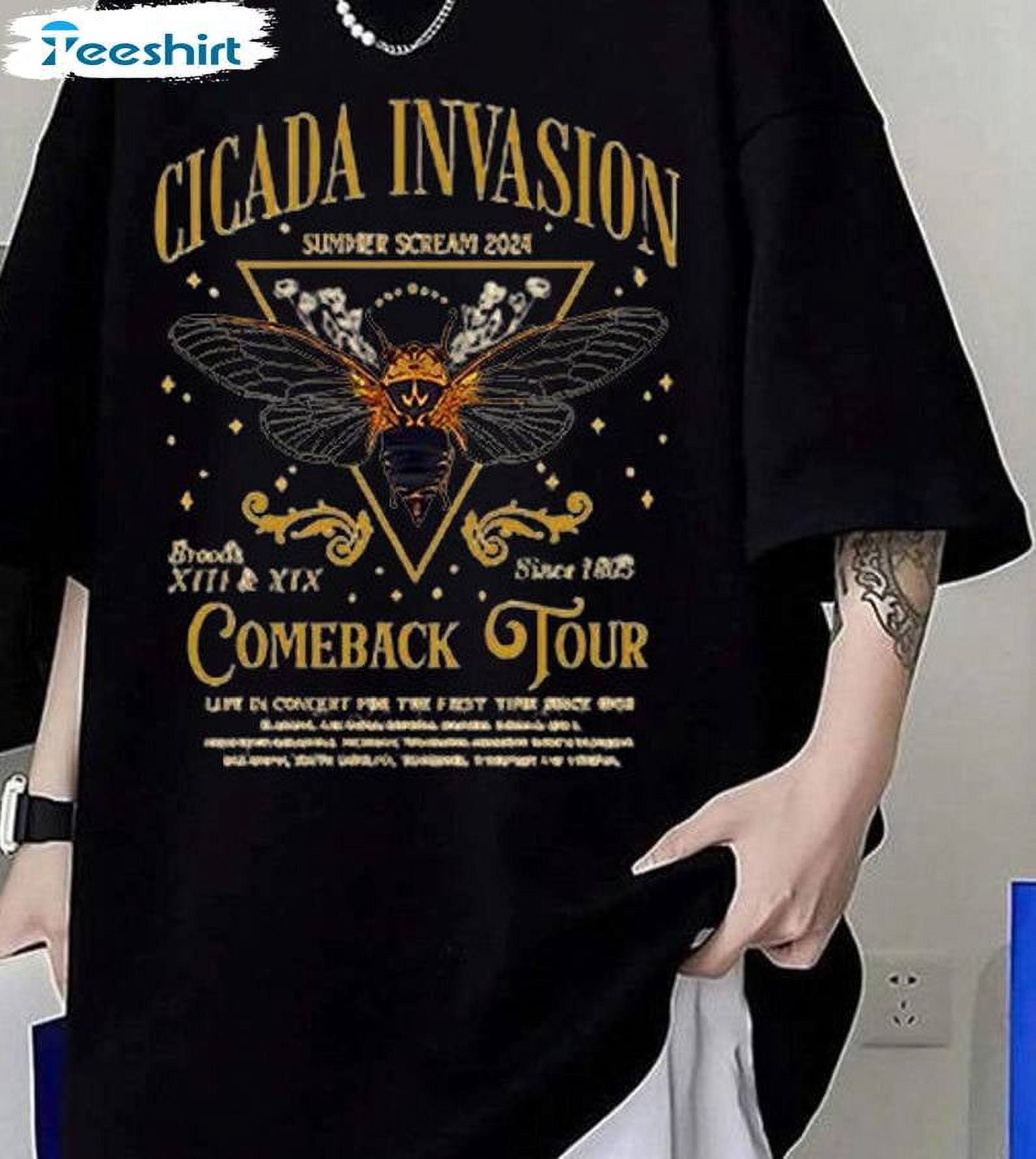 Fantastic Cicadas Invasion Long Sleeve , Cool Design Cicada Comeback ...