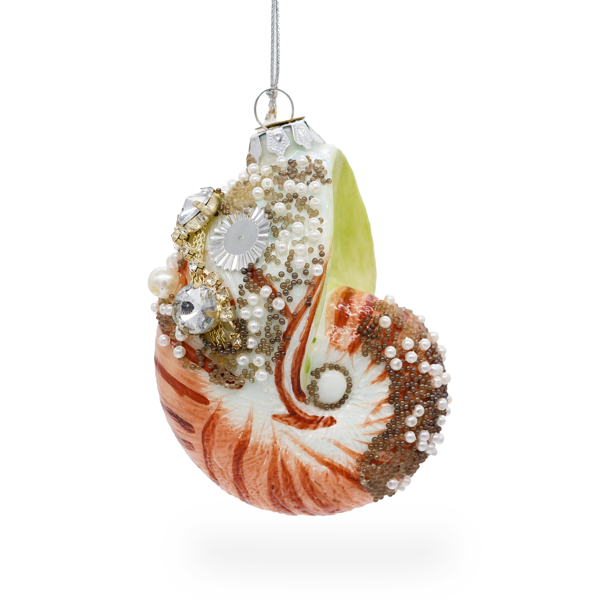 Conch Sea Snail Shell Glass Christmas Ornament - Walmart.com