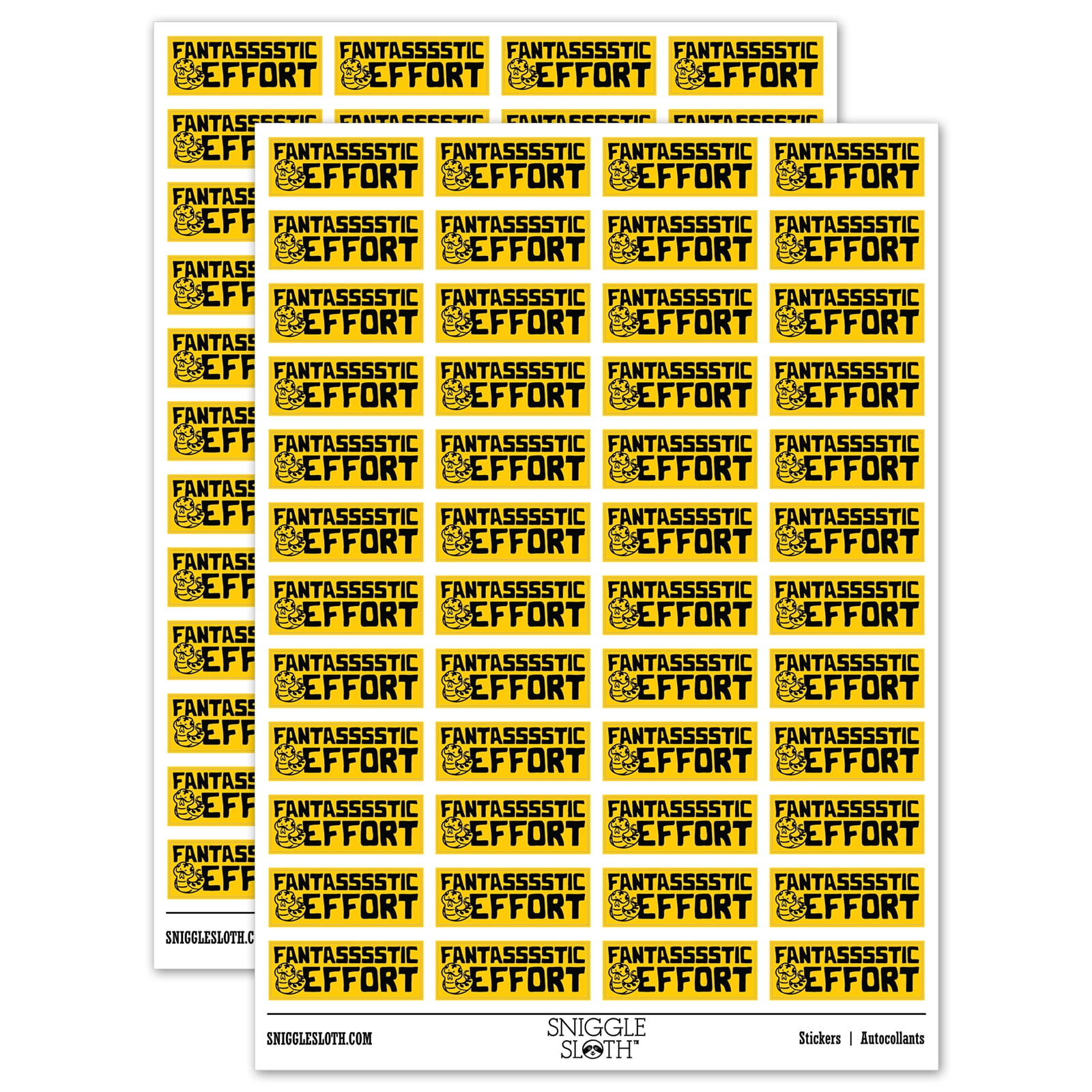 Fantastic Effort Hissing Snake Teacher Student School Sticker Set ...