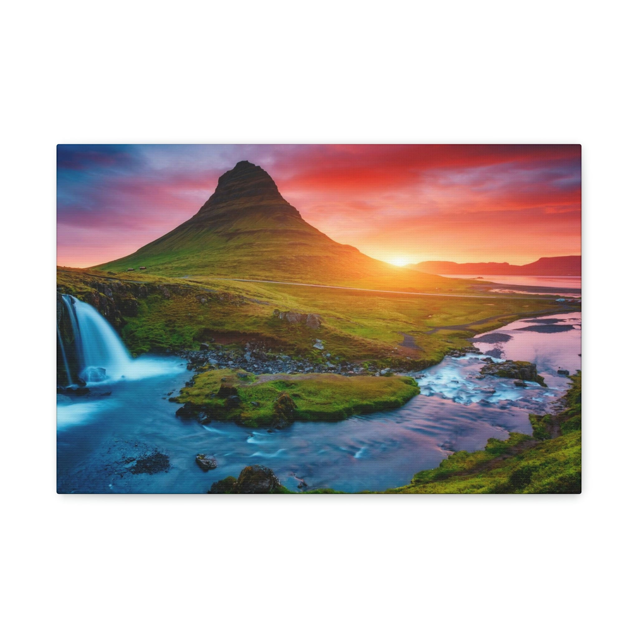 Fantastic Evening with Volcano Scene Beautiful Picturesque and Gorgeous ...