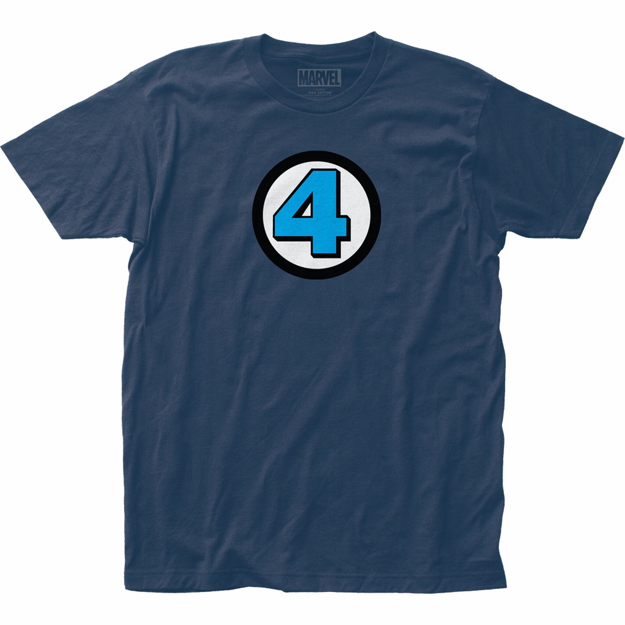 Fantastic Four 4 Logo Fitted Jersey T-Shirt - Walmart.com