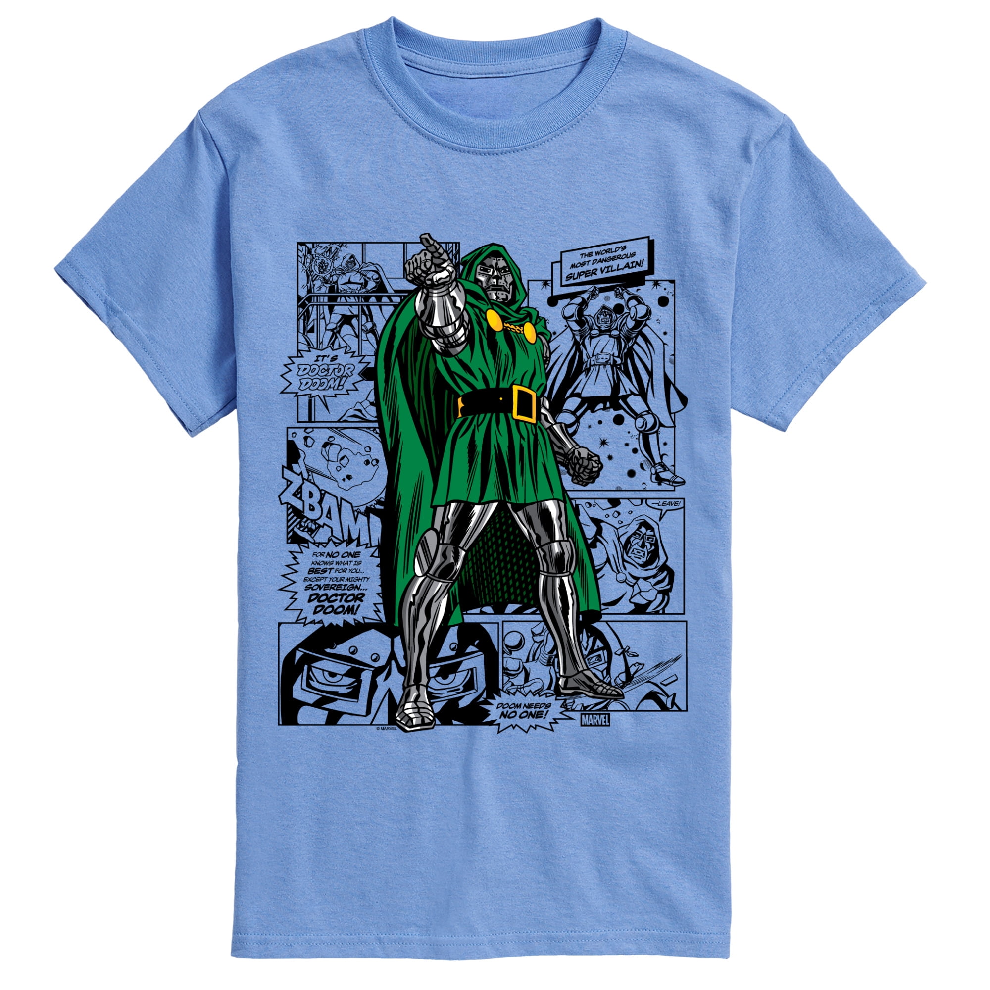 Fantastic Four - Dr. Doom Comic - Men's Short Sleeve Graphic T-Shirt ...