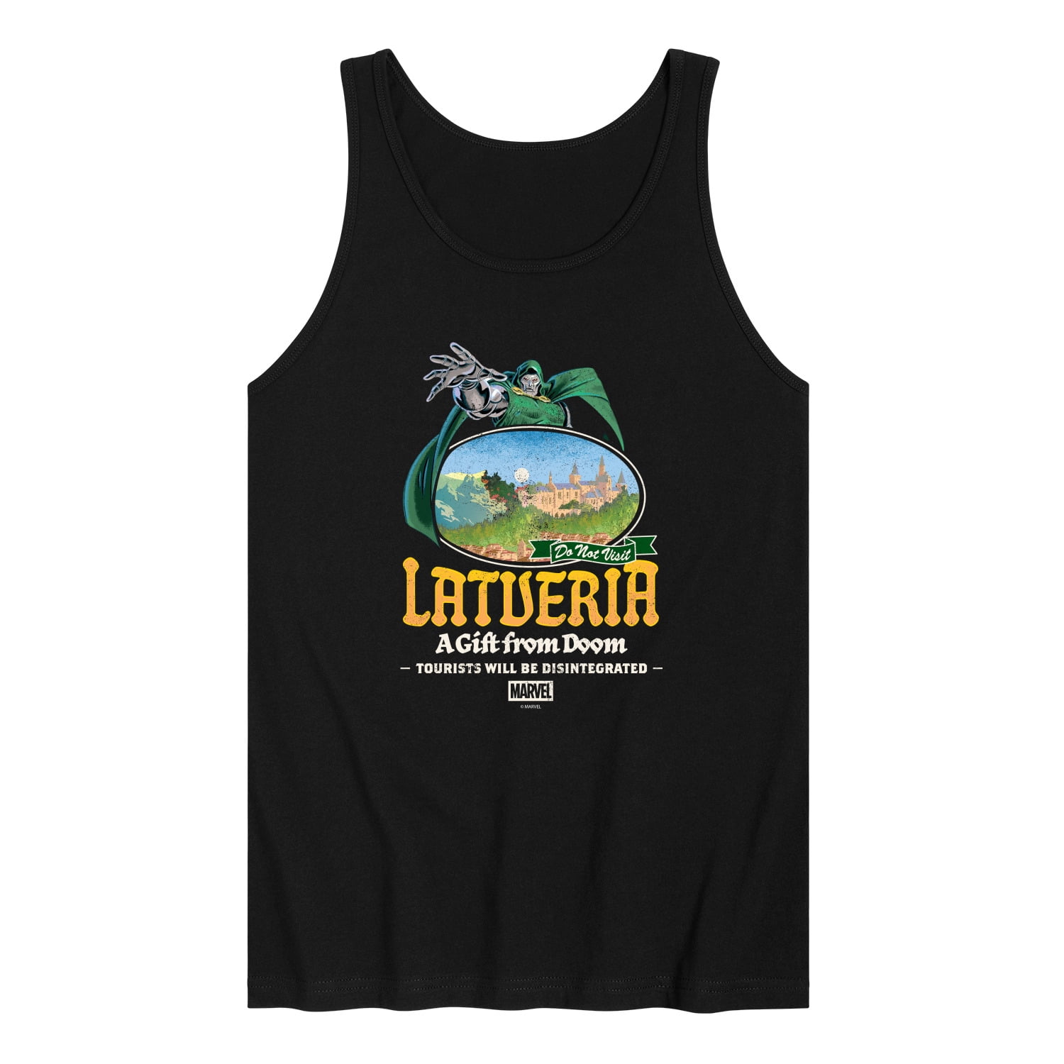 Fantastic Four - Dr. Doom Latveria Destination Tee - Men's Sleeveless ...