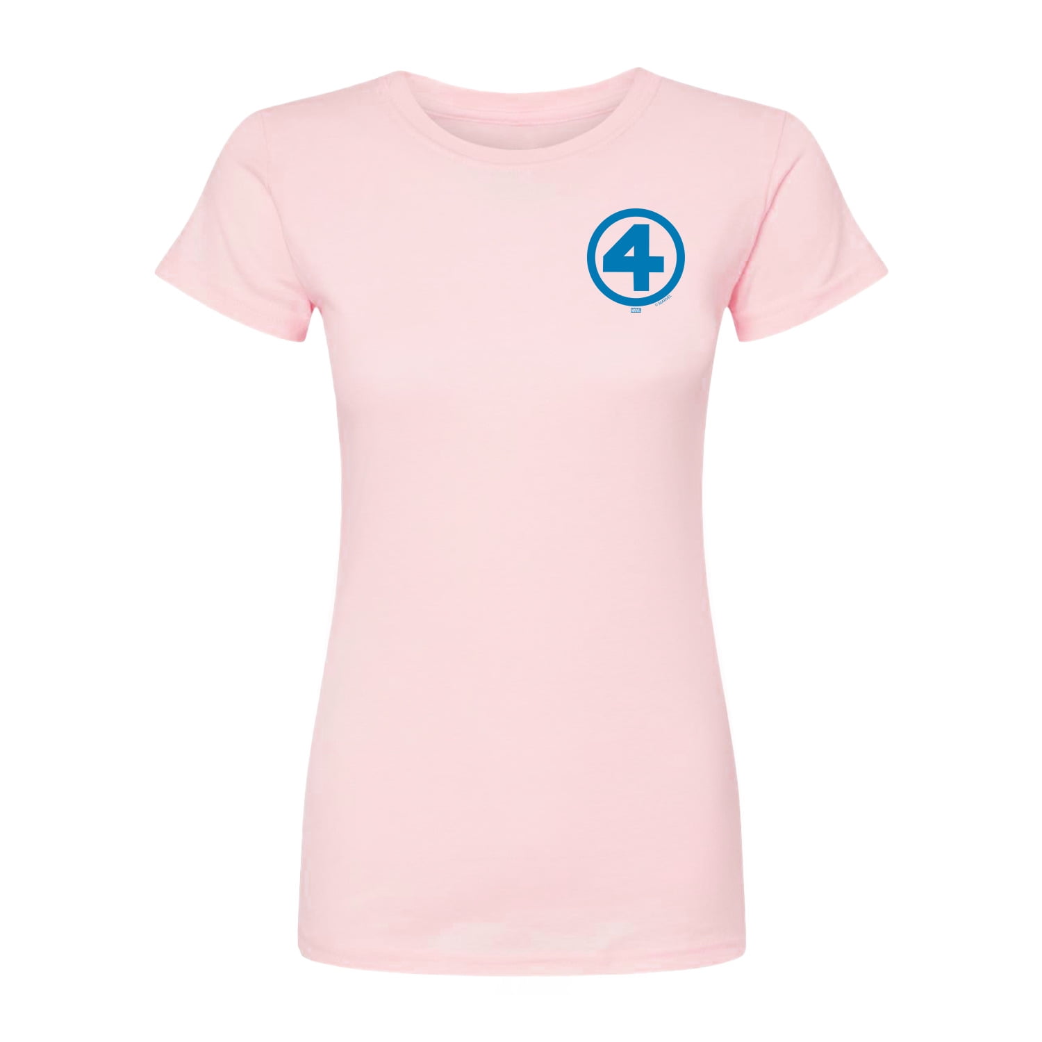 Fantastic Four - Fantastic Four Blue - Juniors Fitted Graphic T-Shirt ...