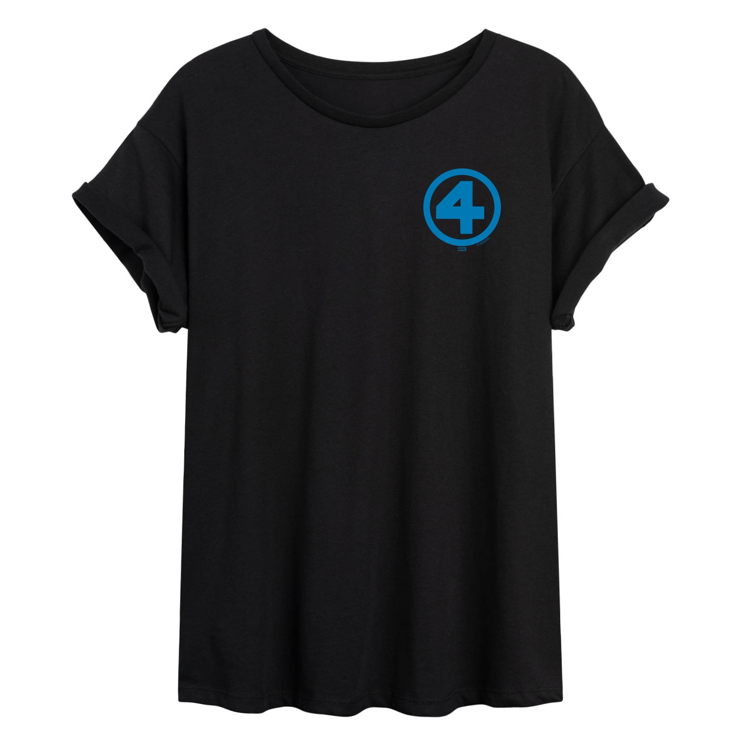 Fantastic Four - Fantastic Four Blue - Juniors Oversized Graphic T ...