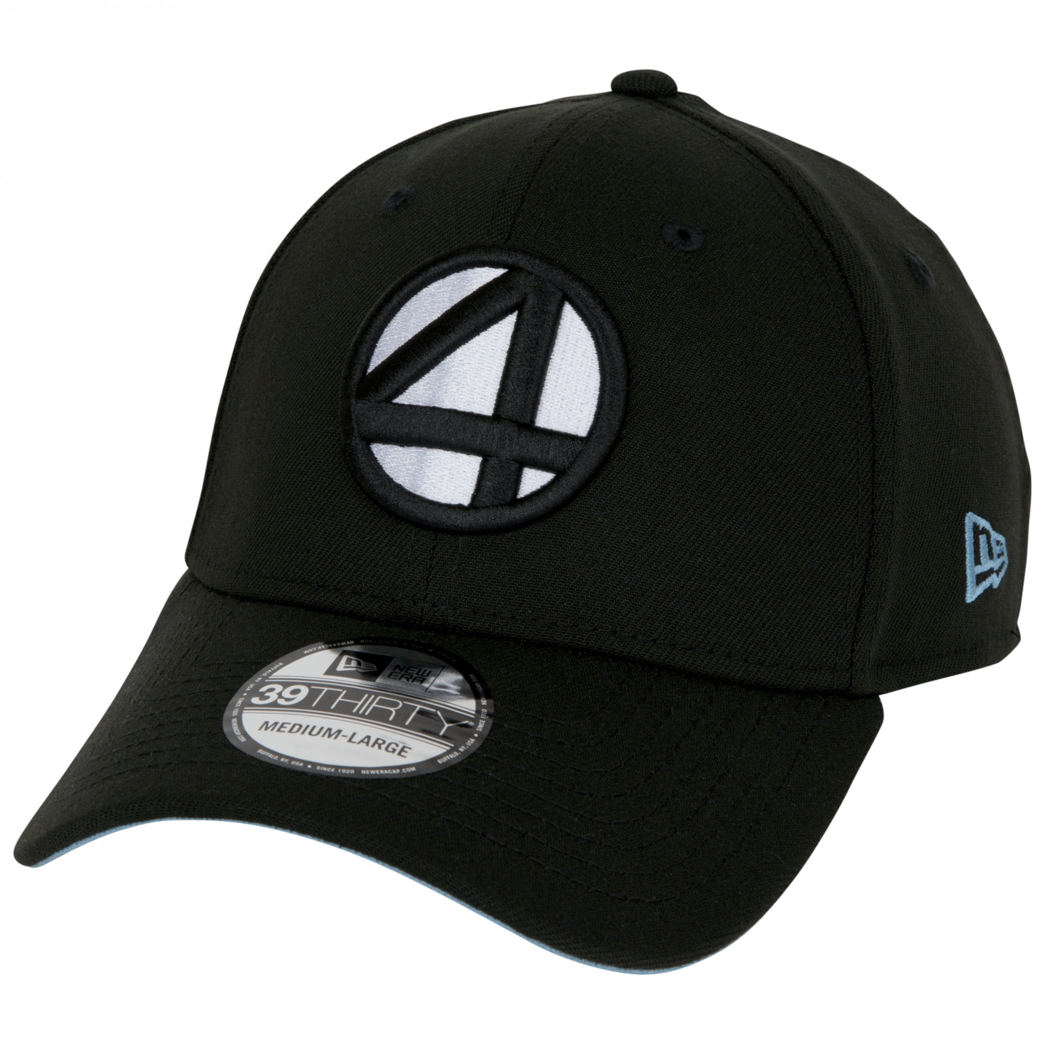 Fantastic Four Logo Black Colorway New Era 39Thirty Fitted Hat-Small ...