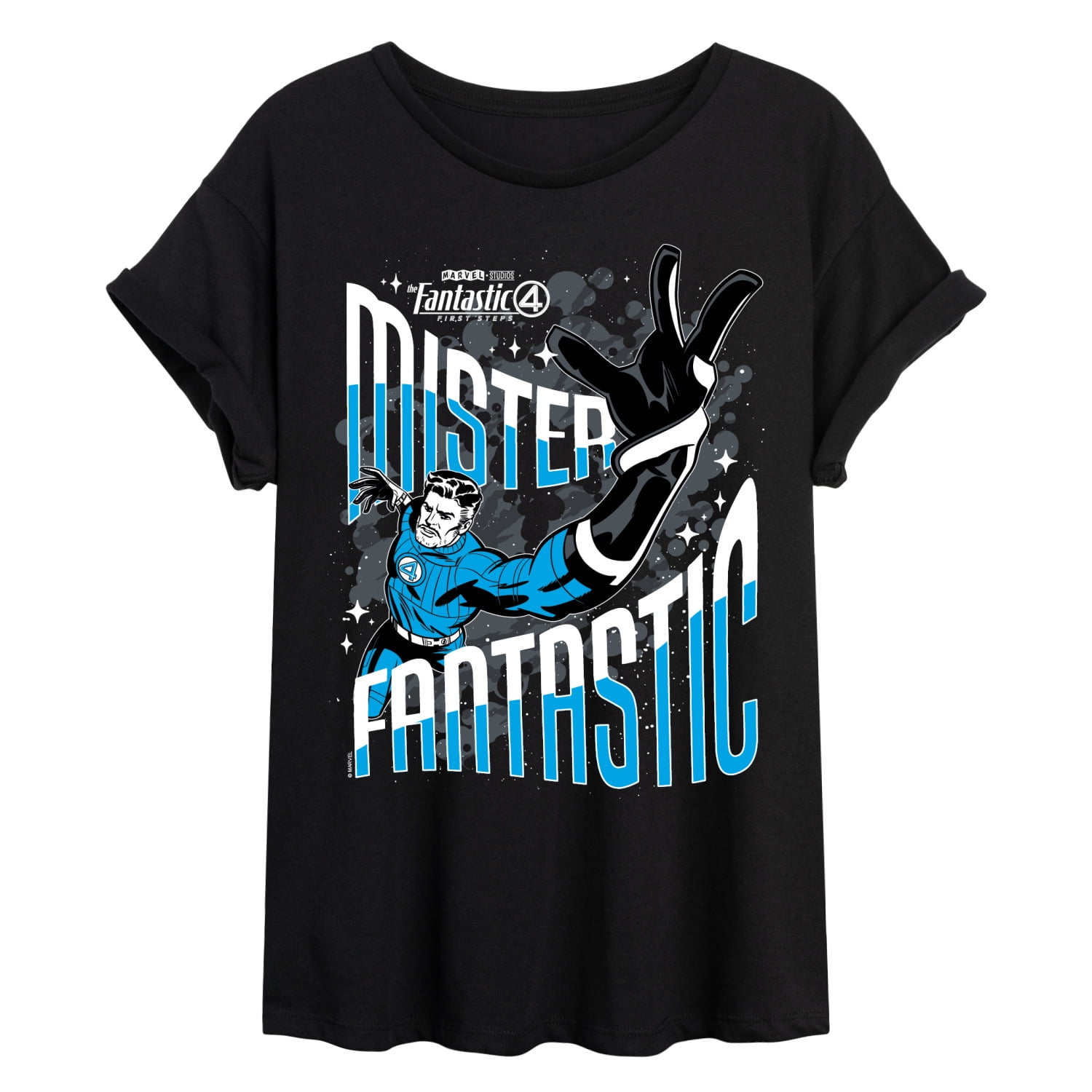 Fantastic Four - Mr Fantastic Chara - Juniors Oversized Graphic T-Shirt ...
